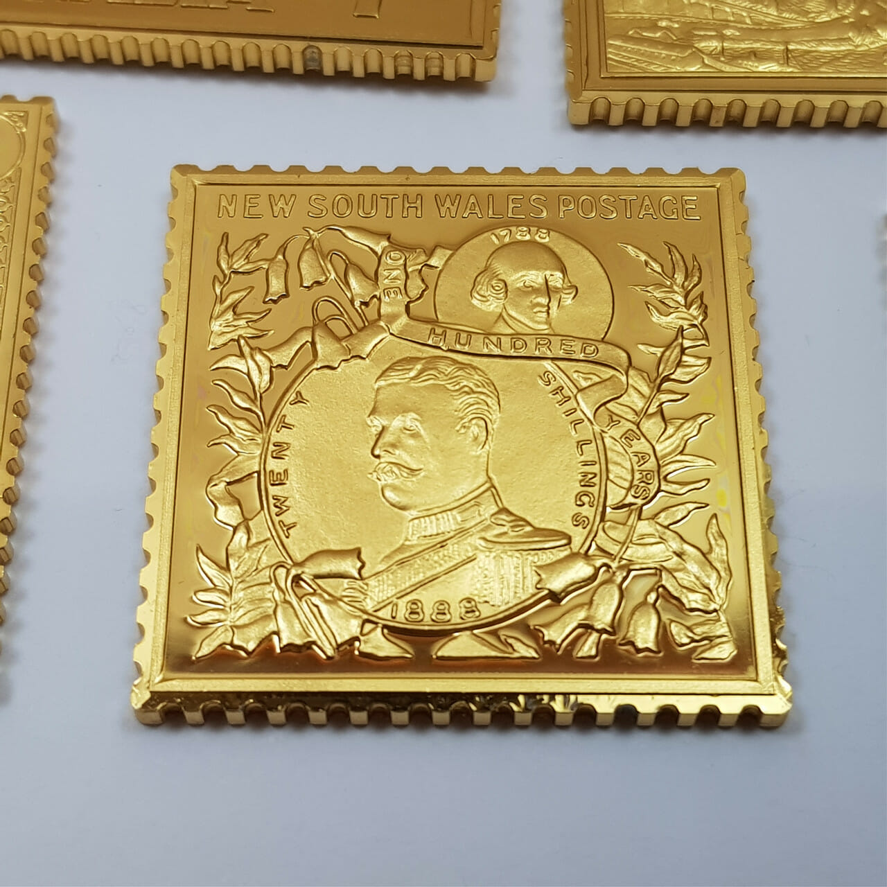 The Australian Collection - 25 Piece 24ct Plated Sterling Silver Stamp ...