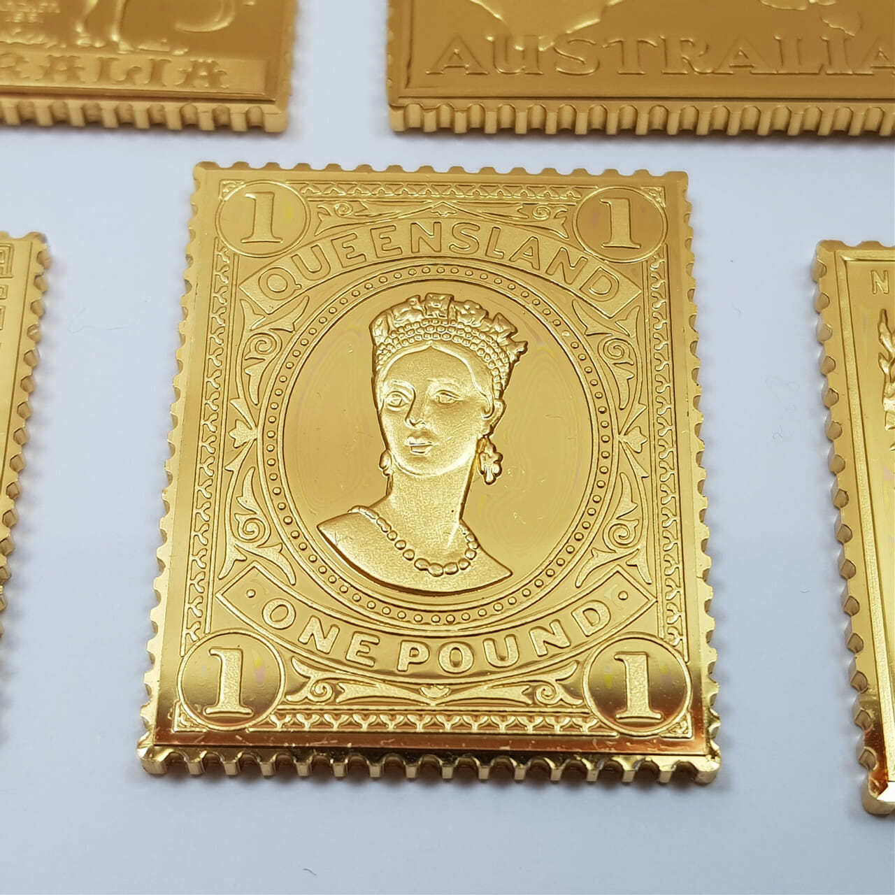 The Australian Collection - 25 Piece 24ct Plated Sterling Silver Stamp ...