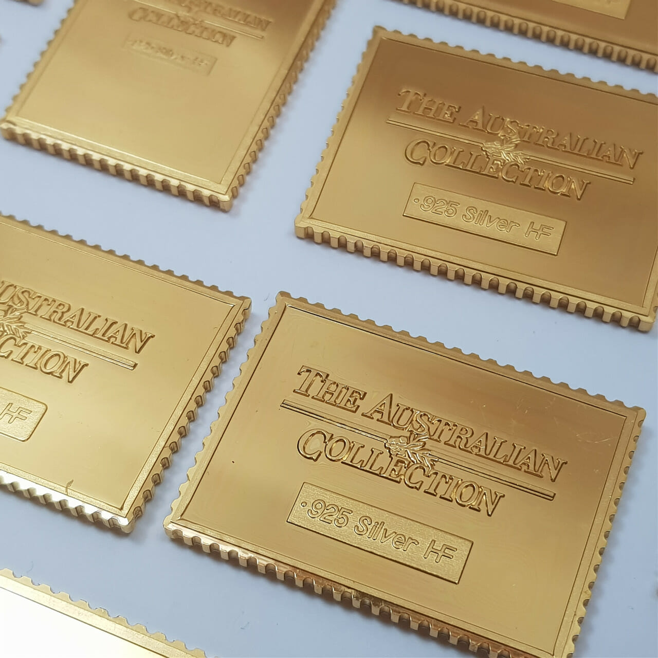 The Australian Collection - 25 Piece 24ct Plated Sterling Silver Stamp ...