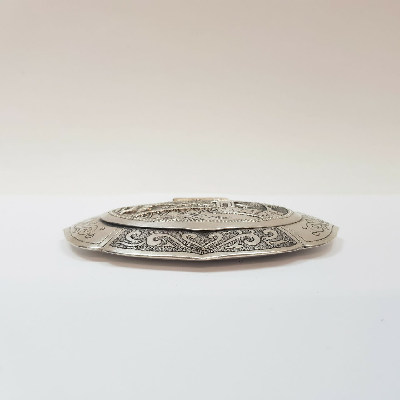 Vintage Japanese Solid Silver Compact Mirror #43447 - Monty's