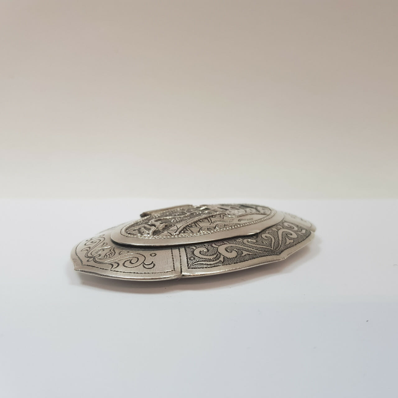 Vintage Japanese Solid Silver Compact Mirror #43447 - Monty's