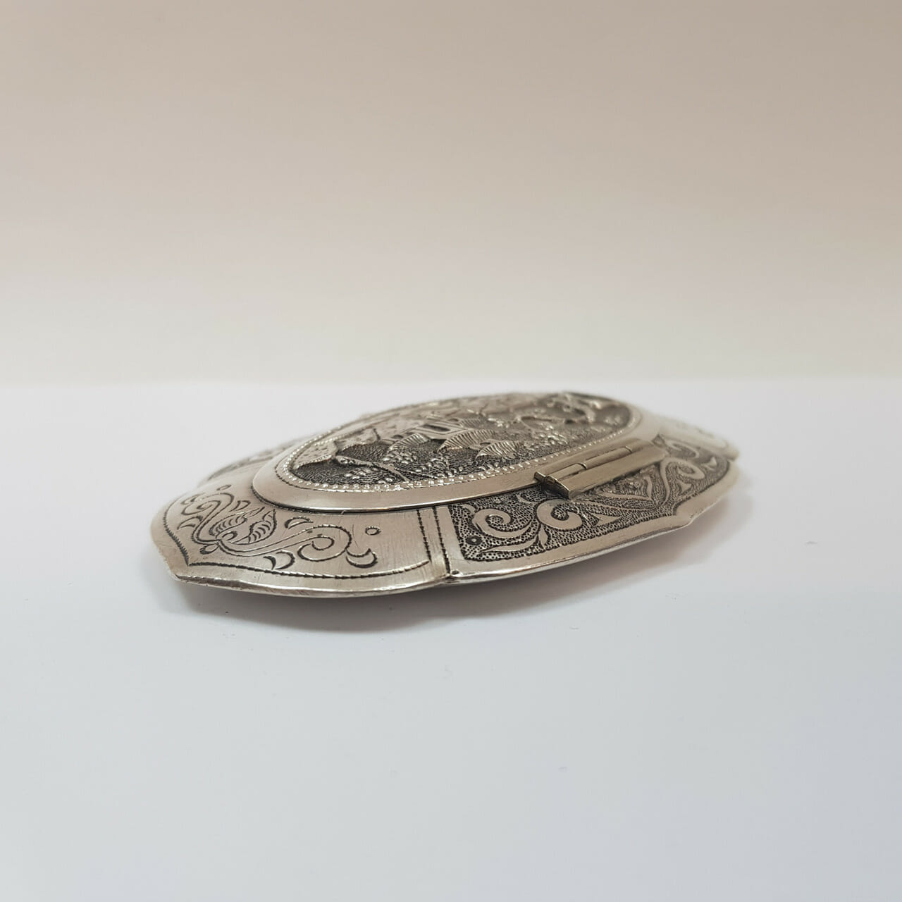 Vintage Japanese Solid Silver Compact Mirror #43447 - Monty's