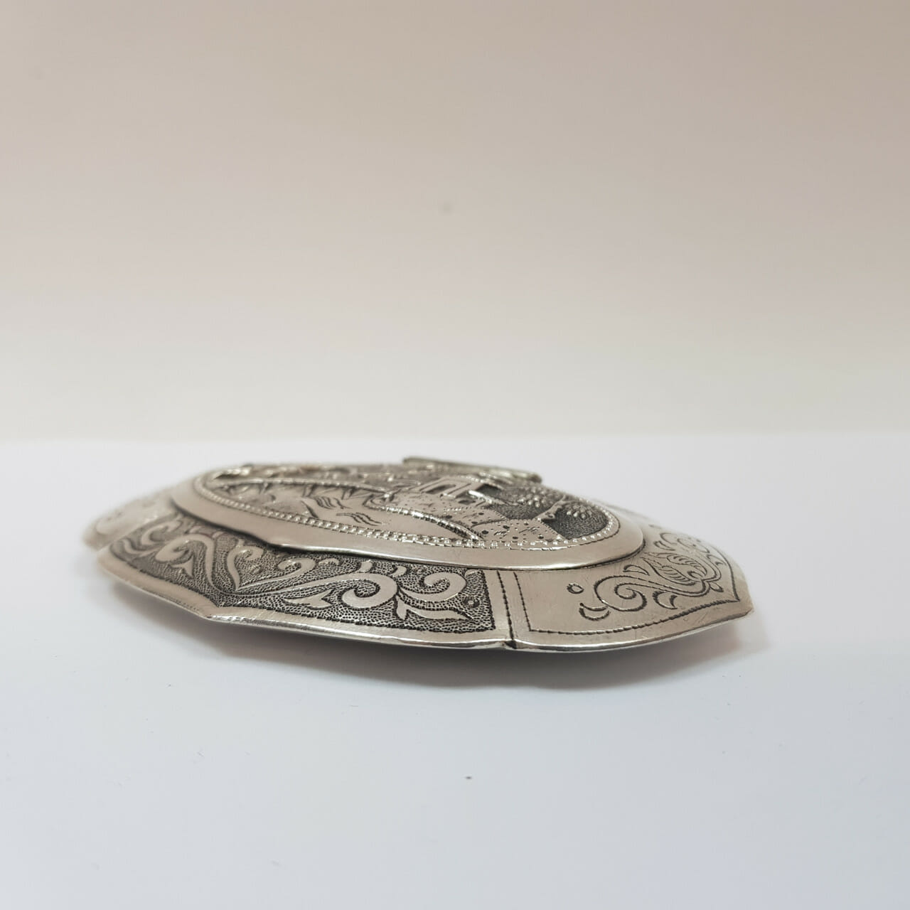 Vintage Japanese Solid Silver Compact Mirror #43447 - Monty's