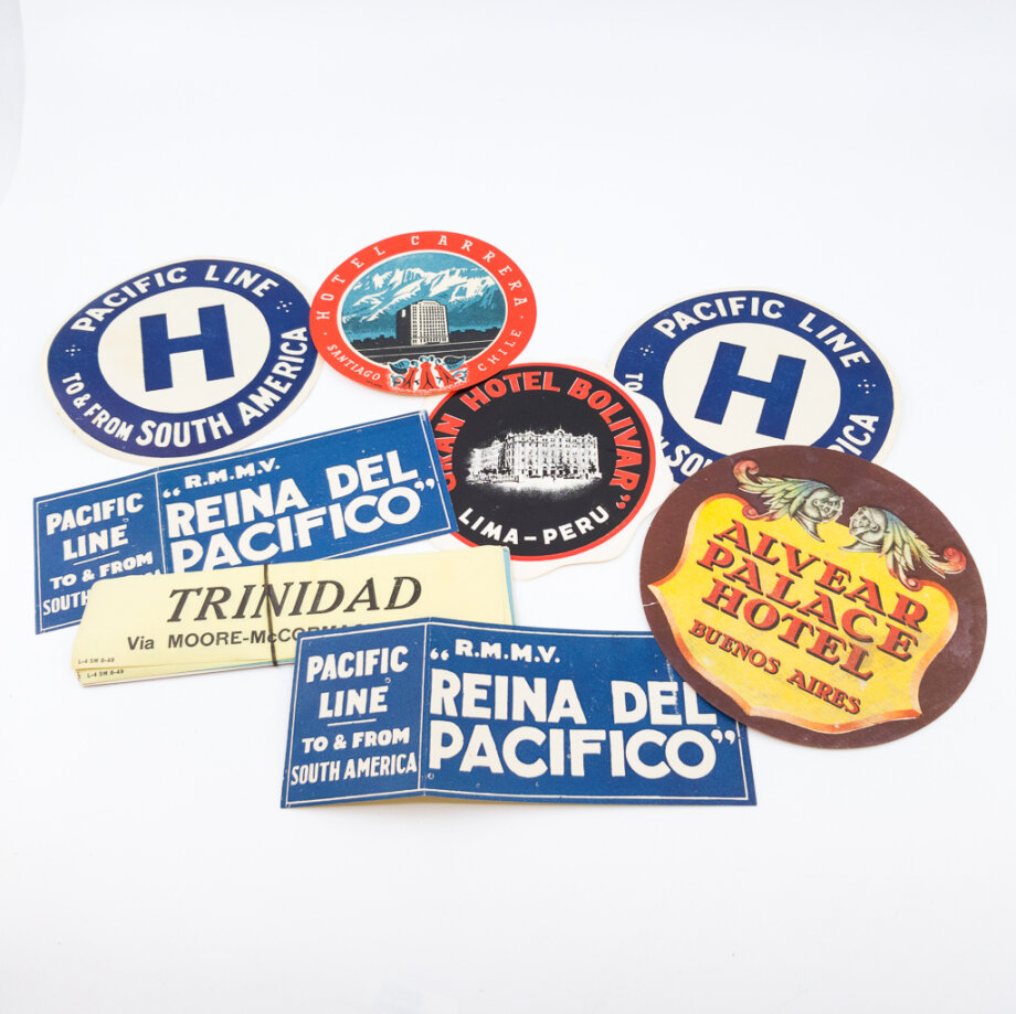 Vintage Luggage Labels Stickers Huge Collection 150+ (Europe Asia ...