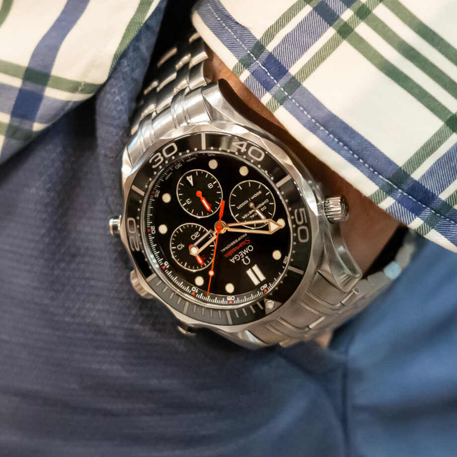 Omega Seamaster Diver Professional Chronograph SI14 Watch + Card & Box ...