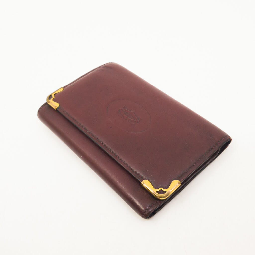 Vintage Cartier Key Wallet 6 Keys - Burgundy Leather #58086 - Monty's