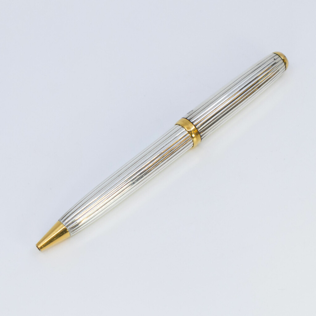 Inoxcrom Sterling Silver Ballpoint Pen Godron Pattern #59612 - Monty's