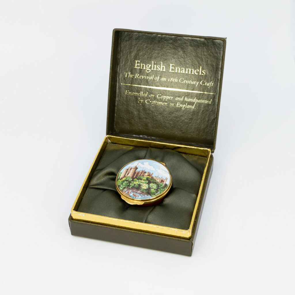 Crummles Pill / Trinket Box English Enamels Arundel Castle - In Box #60553 - Monty's