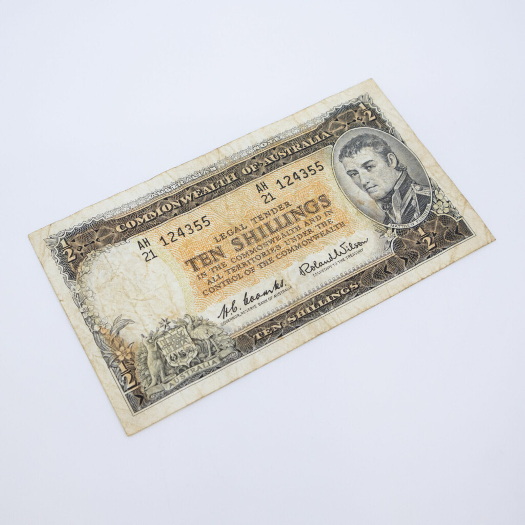 Ten Shillings Ah21 Coombs/Wilson Commonwealth Of Australia Bank Note ...