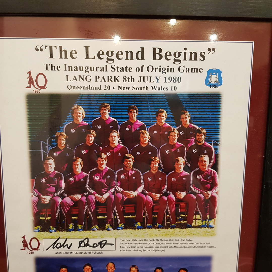 1980 State Of Origin - The Legend Begins - QLD Vs NSW Signed Poster ...