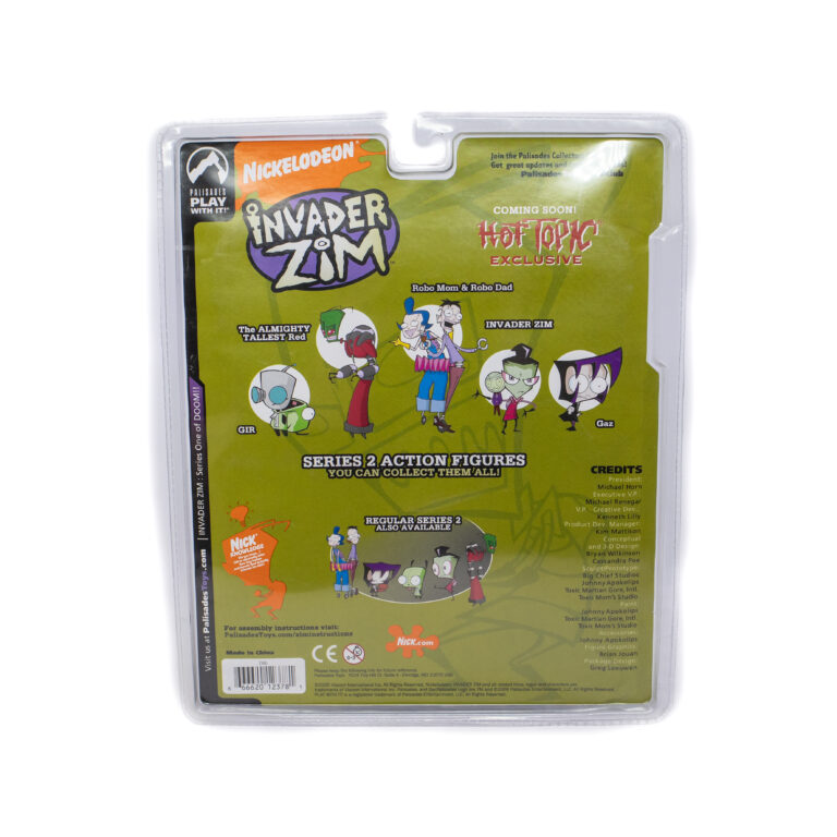 Invader Zim Dib Action Figure By Palisades Nickelodeon #64147 - Monty's