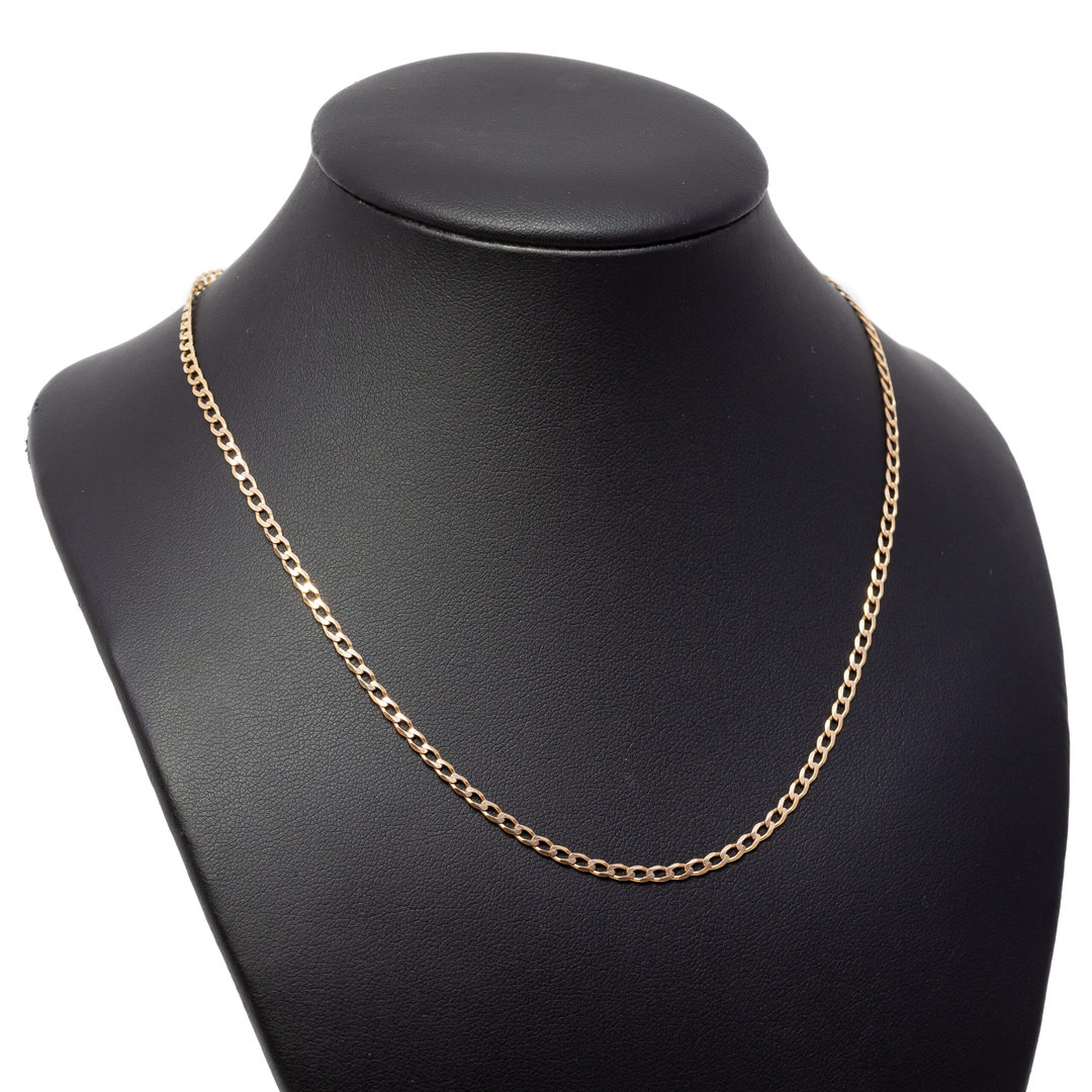 9ct Yellow Gold Curb Link Chain Necklace 70cm #63818 - Monty's