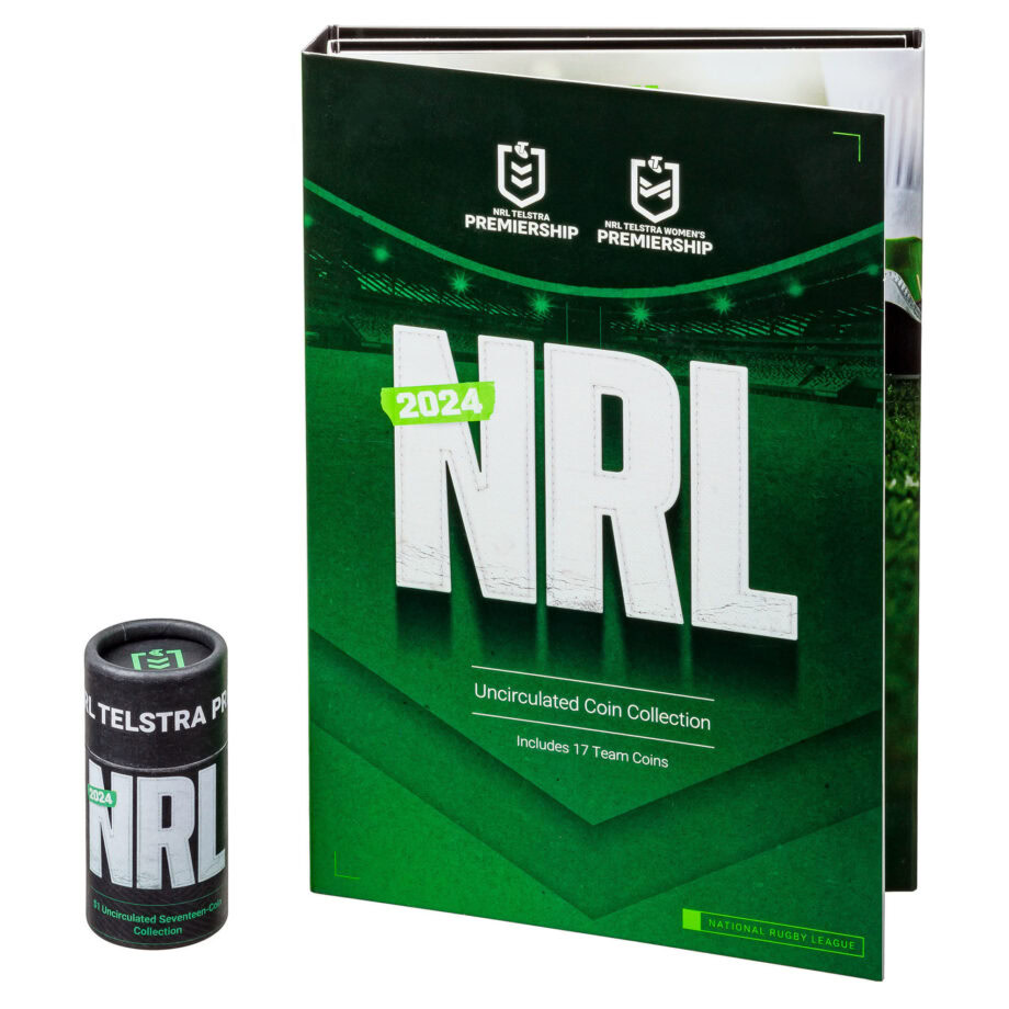 2024 NRL Premierships Every Team $1 17 Coin Collection - Folder & Tube ...