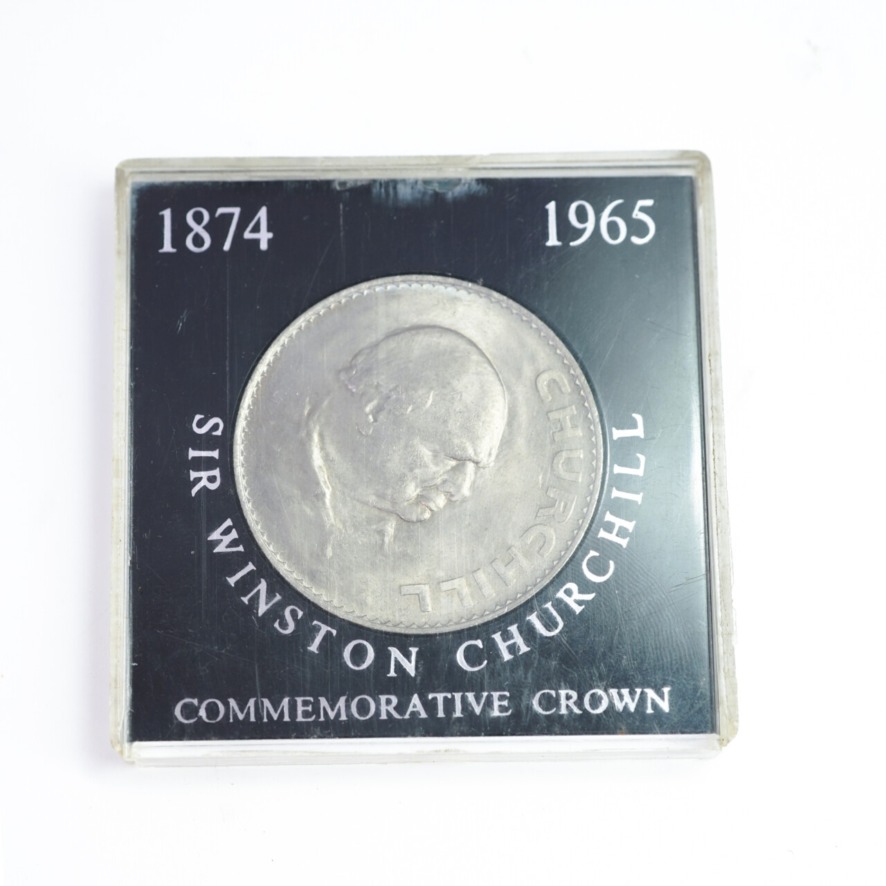 1965 Churchill Commemorative Crown Coin Uncirculated And Cased #64292 ...