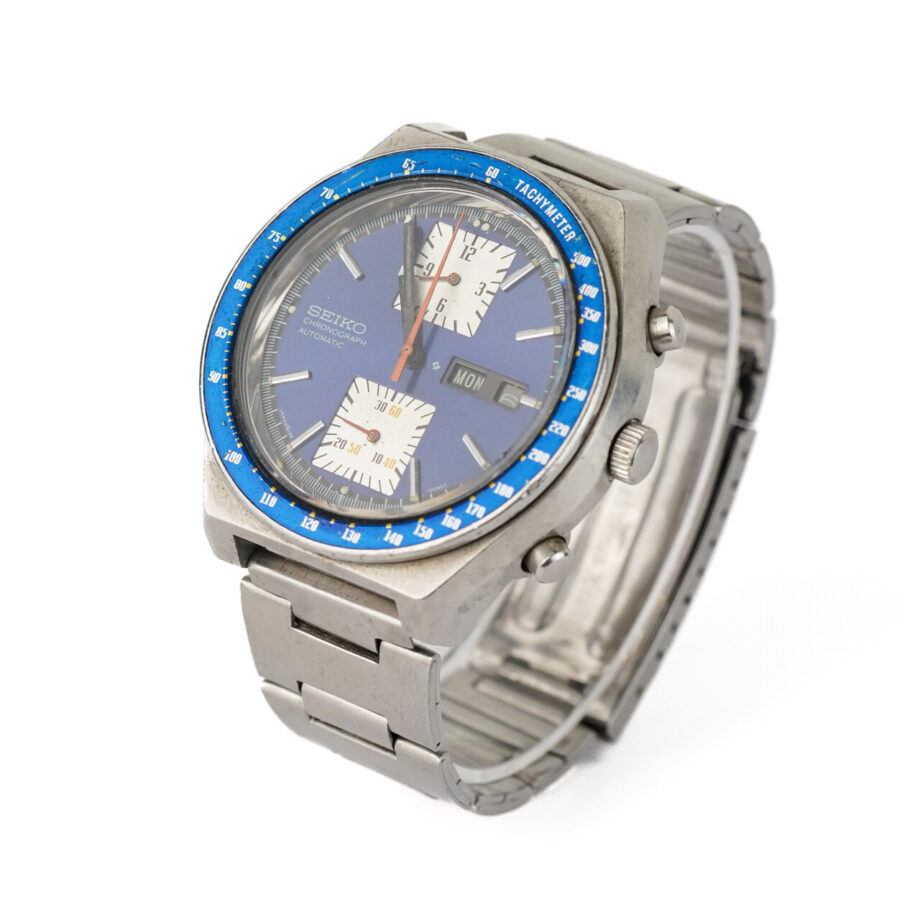Vintage Seiko Kakume Blue 6138-0030 Chronograph Automatic Watch C.1976 ...