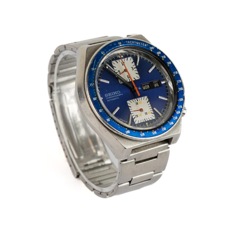 Vintage Seiko Kakume Blue 6138-0030 Chronograph Automatic Watch C.1976 ...