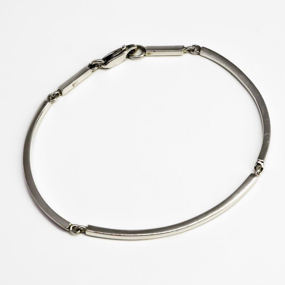 Sterling Silver Segmented Link Bracelet – 17cm #67533 - Monty's