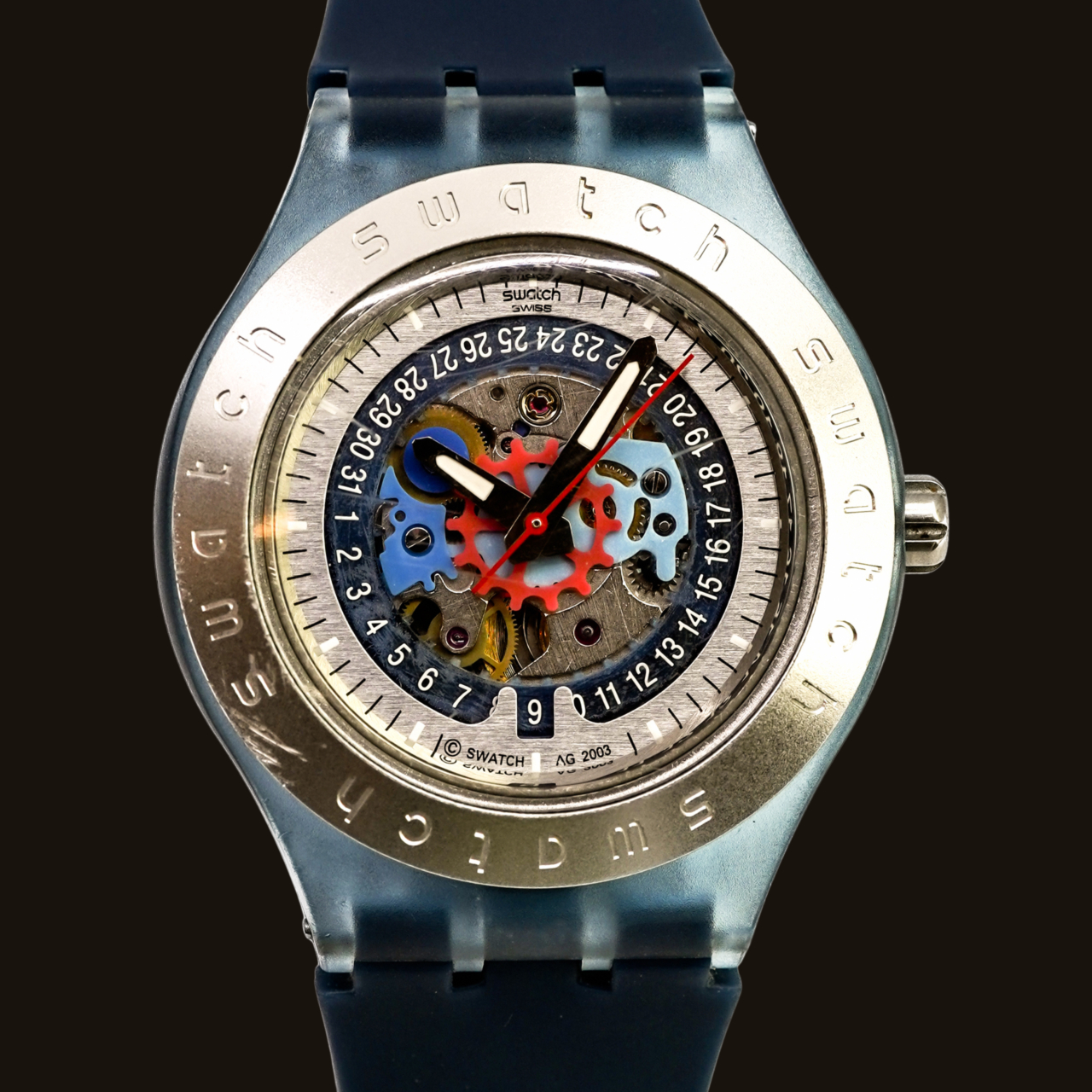 Swatch Diaphane Irony Automatic Watch – 21 Jewels – 41mm #68750 - Monty's