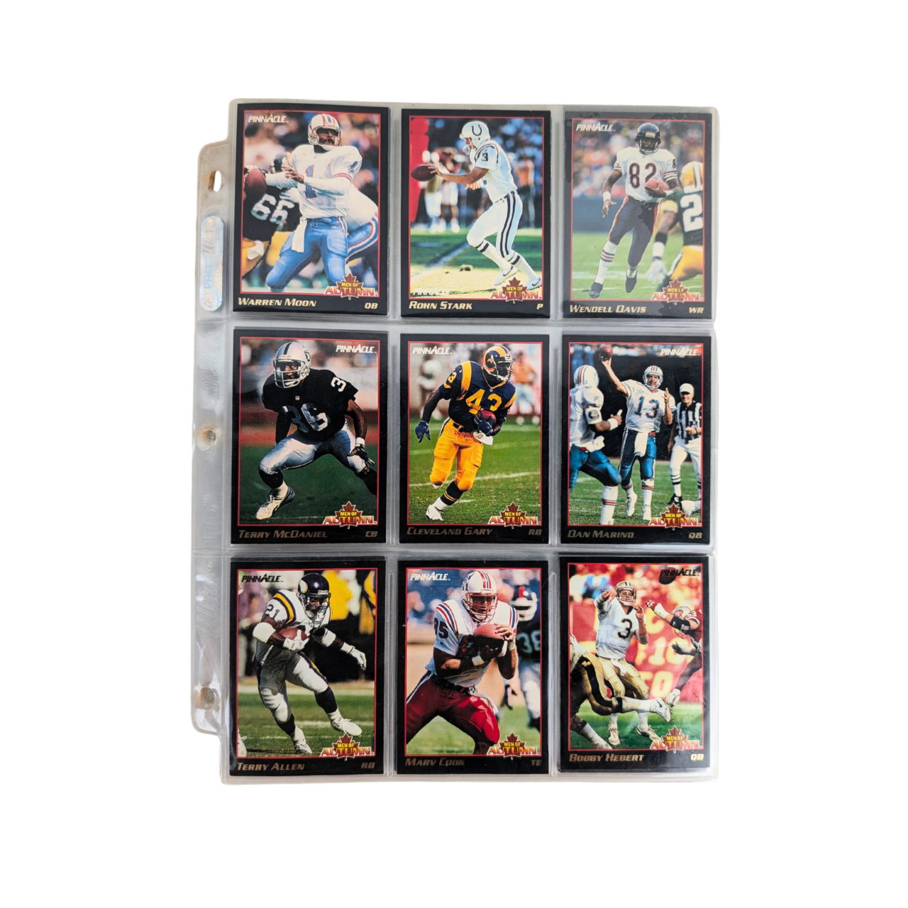 1993 Pinnacle “Men Of Autumn” American Football Card Collection – 36 ...