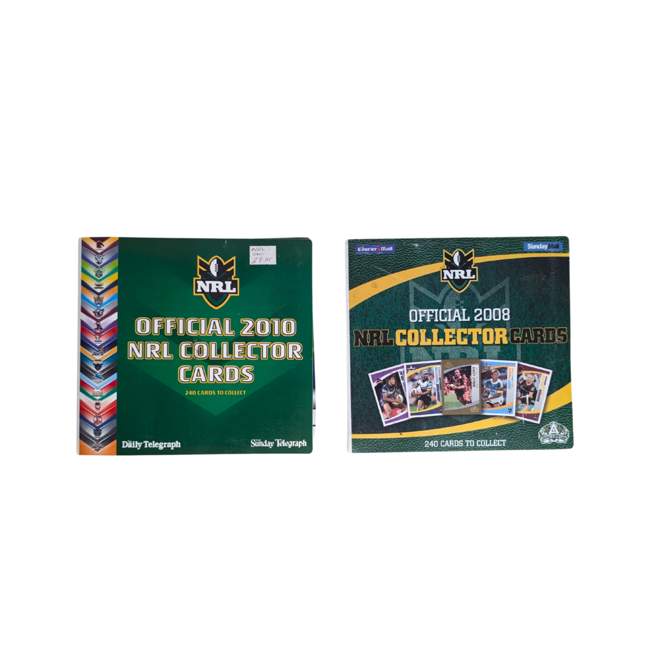 Pair Of Official NRL Collector Cards Albums 2008 & 2010 – Almost ...
