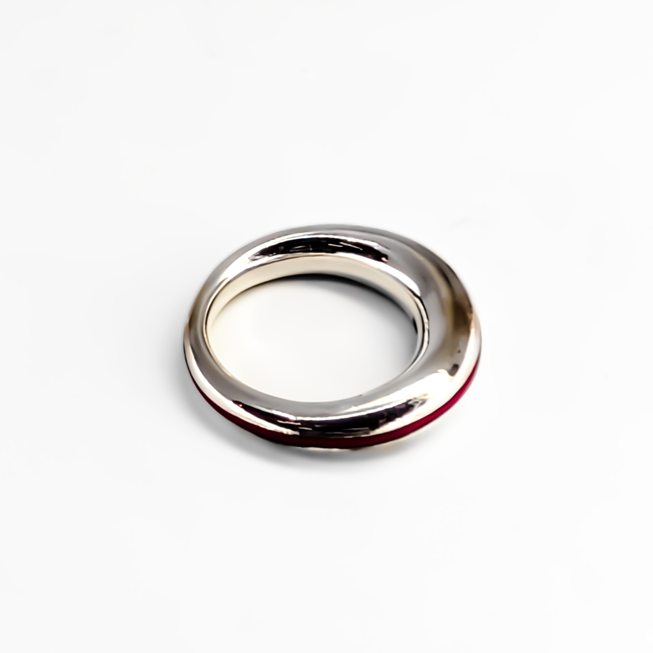 Sterling Silver ANNA Red Line Designer Ring #68677 - Monty's