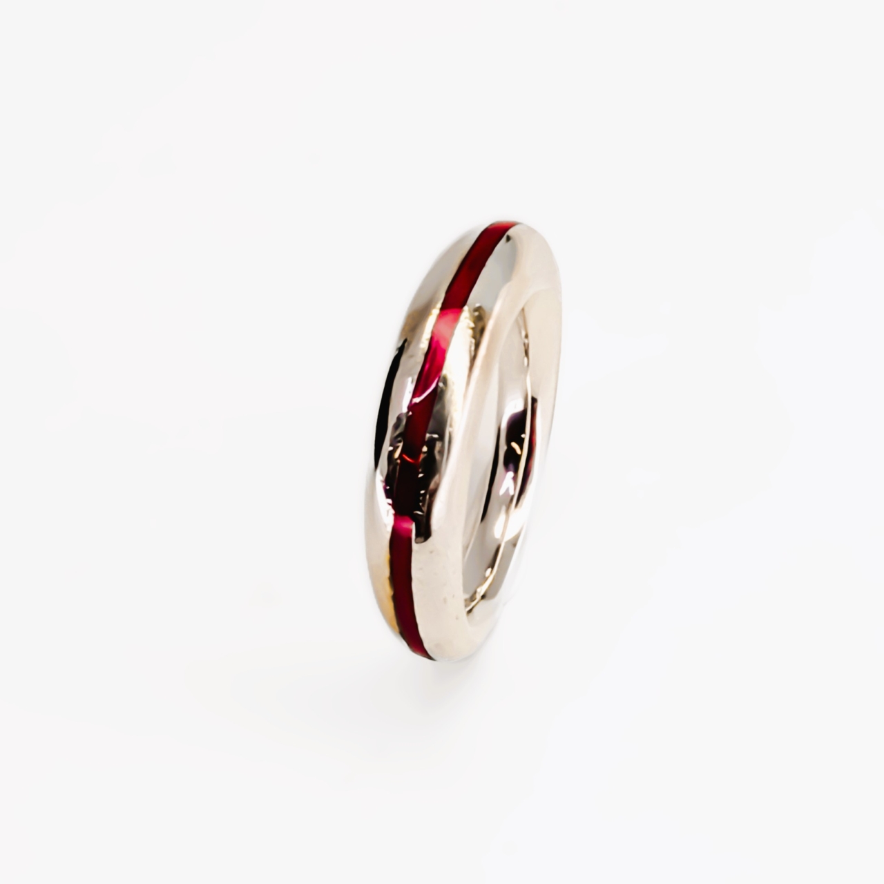 Sterling Silver ANNA Red Line Designer Ring #68677 - Monty's