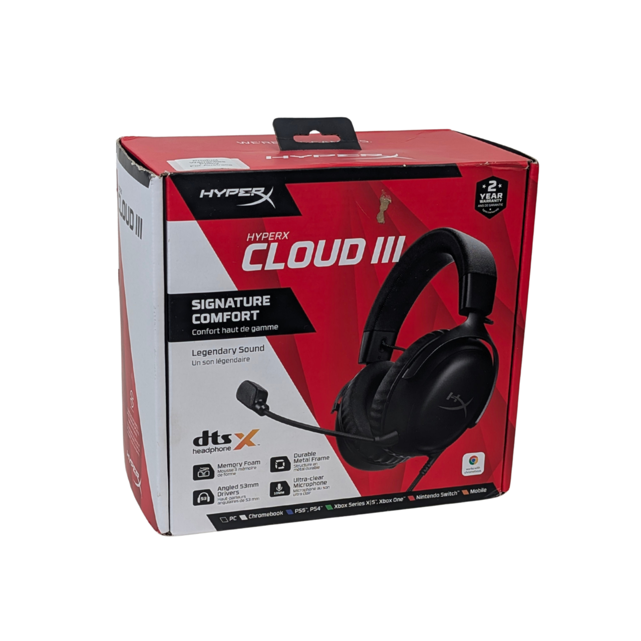 HyperX Cloud III Gaming Headset – Black (Model 727A9AA) #69275 - Monty's