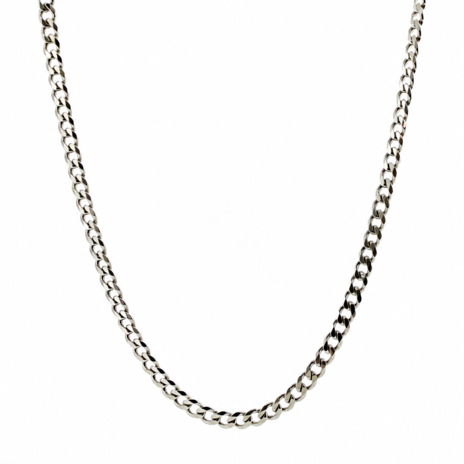 Sterling Silver Cuban Curb Link Chain Necklace | Hallmarked 925 Italy ...